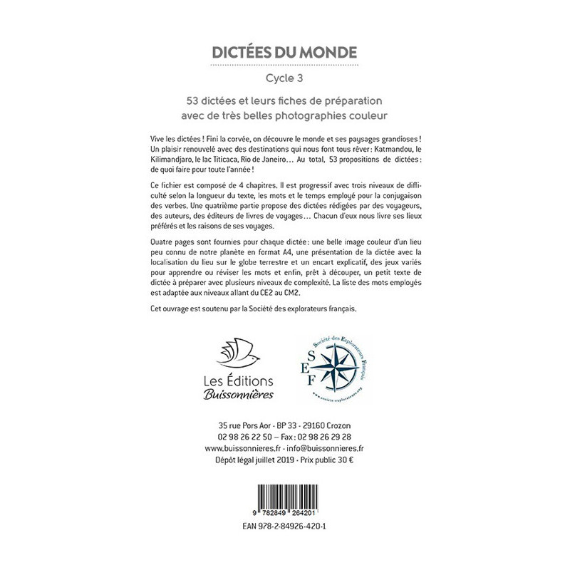 9782849264201 - DICTÉES DU MONDE CYCLE 3